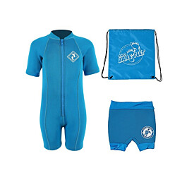 Essentials Baby Swim Kit - Aquatica Wetsuit + Nappy Shorts + Bag (Aqua)
