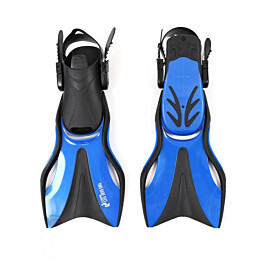 Two Bare Feet Childrens F100 Diving Fins Flippers Blue